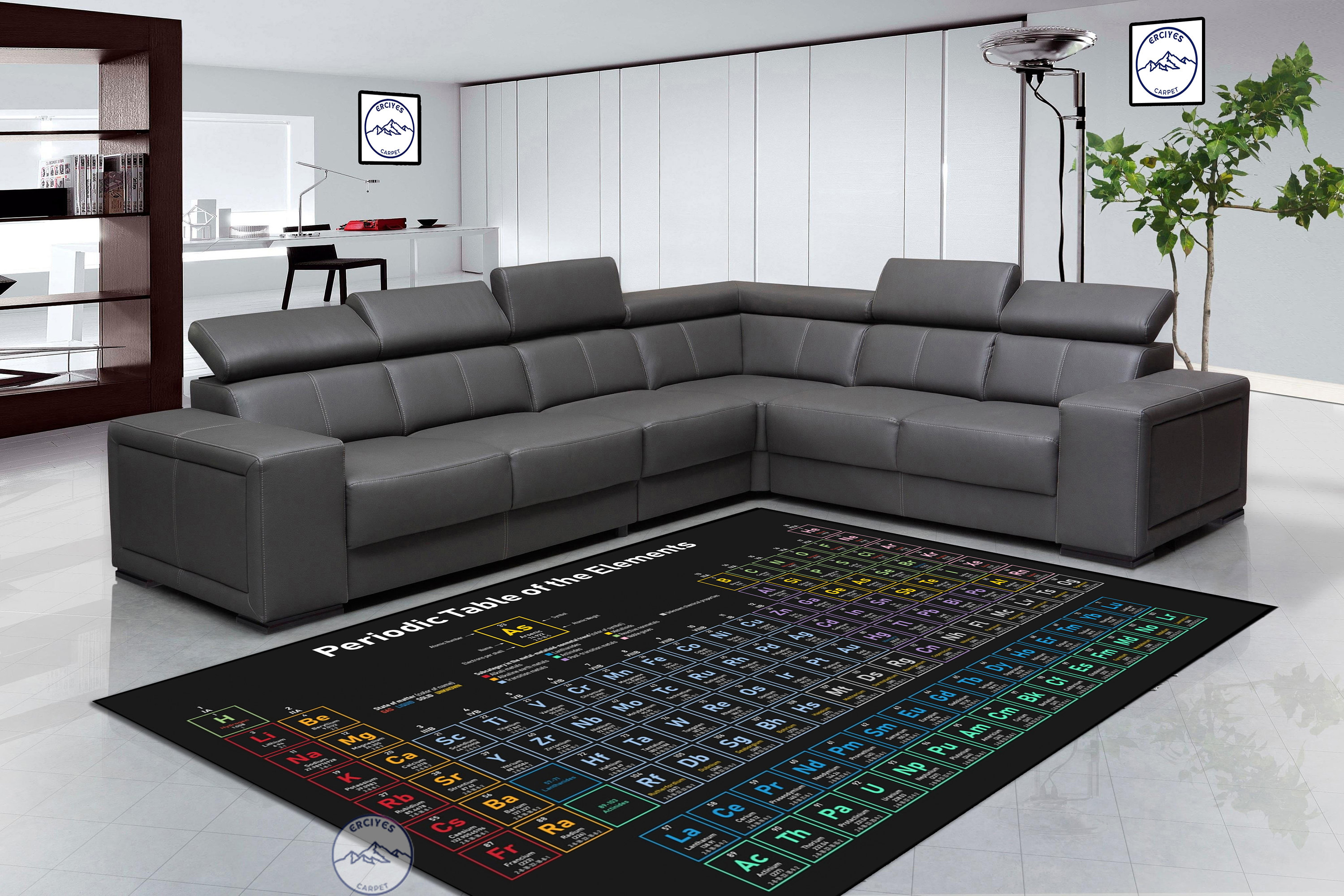 Periodic Table Rug, Chemical Rug, Educational Rug, Science Rug, Room ...