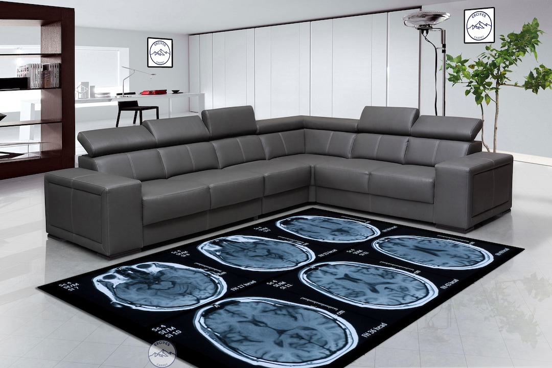 Tomography Rug, Brain Tomography Rug, X-ray Rug, Style Rug, Digital Rug ...