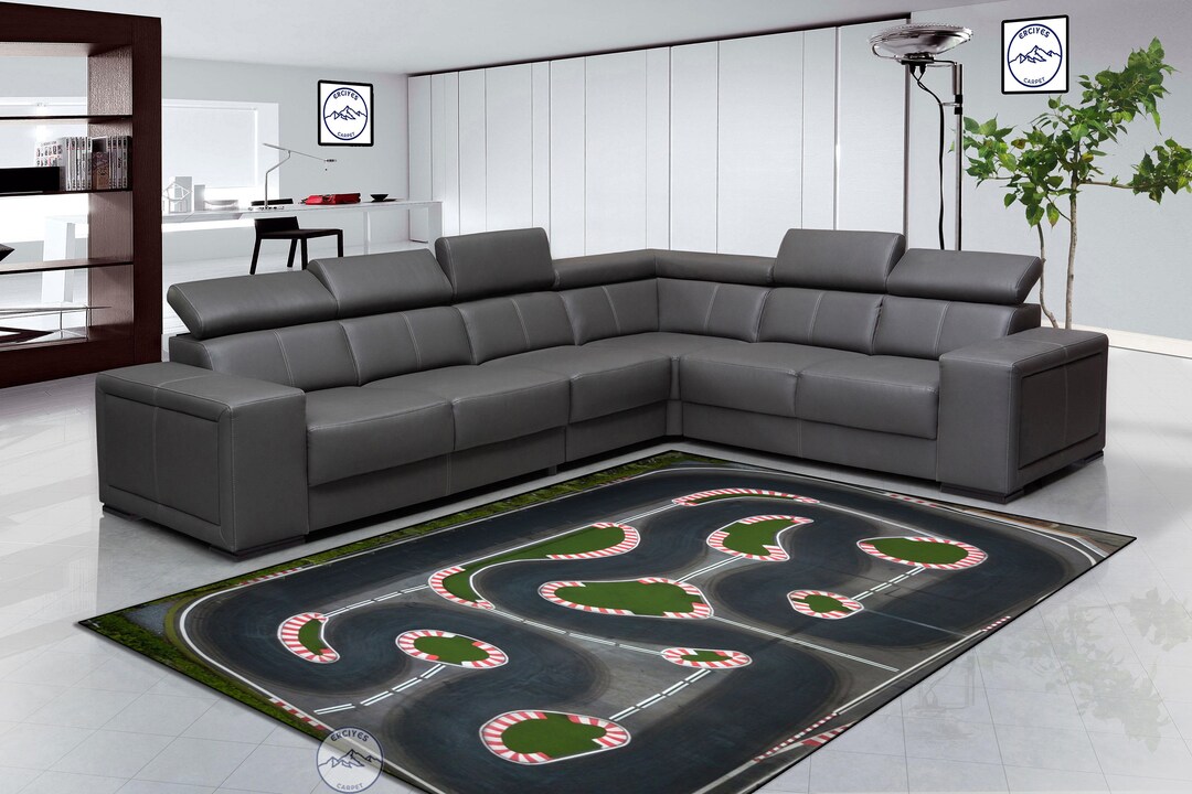 Race Rug, Race Track Rug, Speedway Rug, F1 Runway Rug, Go Kart Rug, Go ...