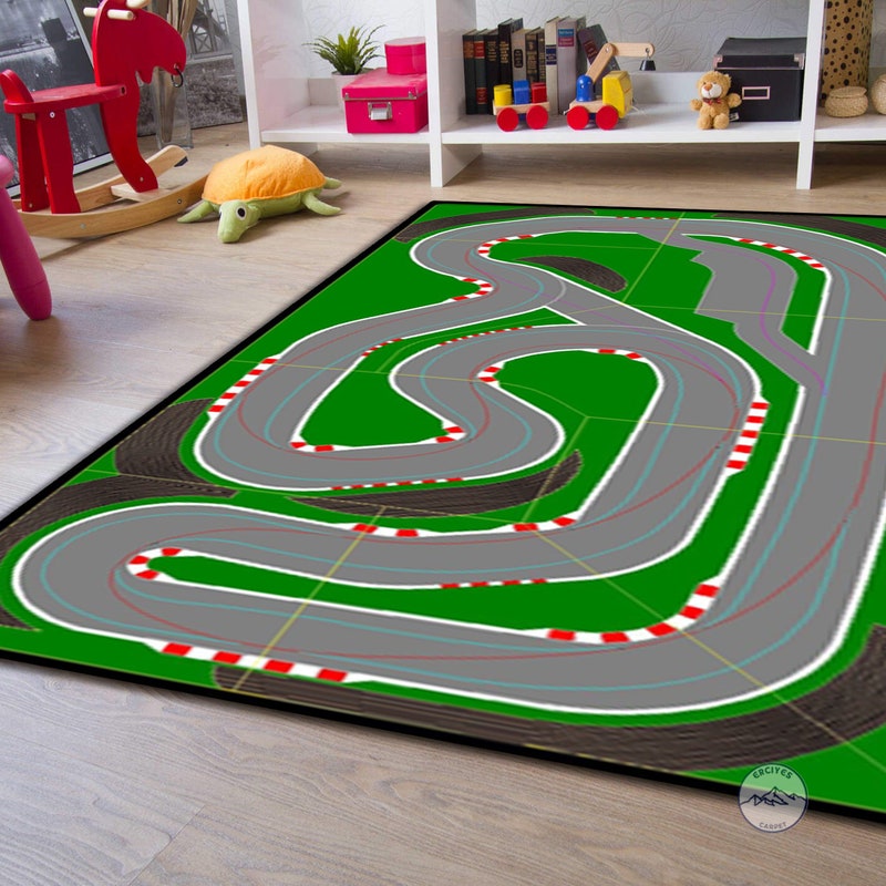 Race Track Rug - Etsy