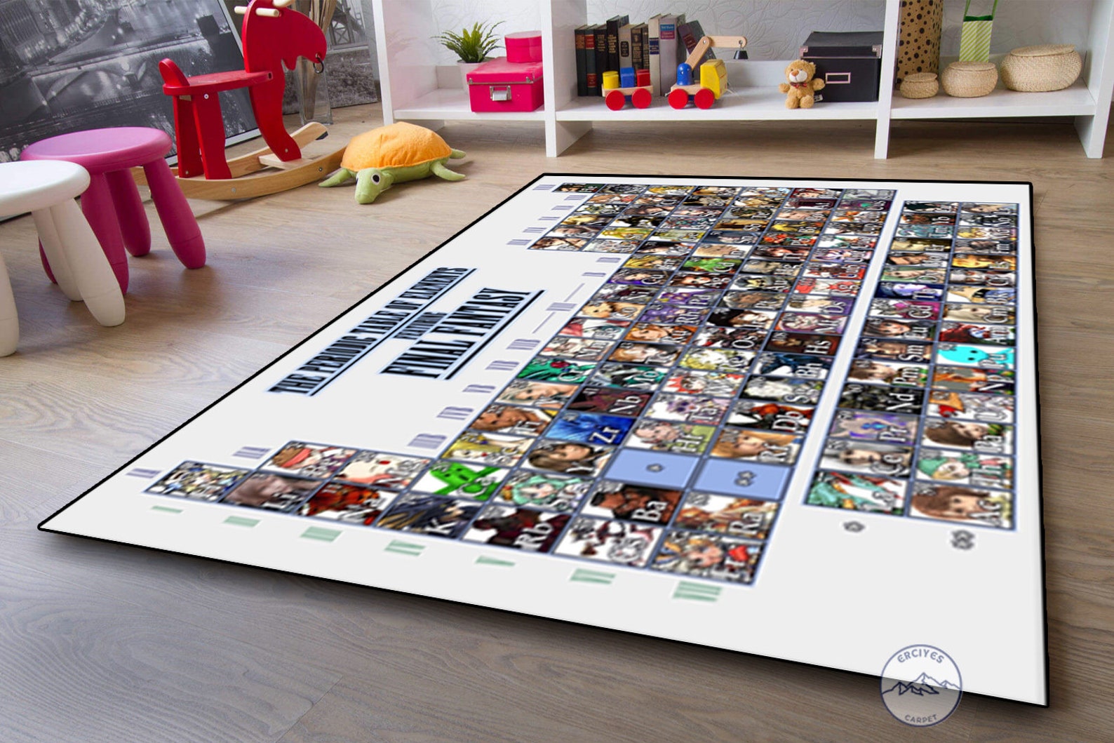 Periodic Table Final Fantasy Rug, Final Fantasy Decor, Final Fantasy ...