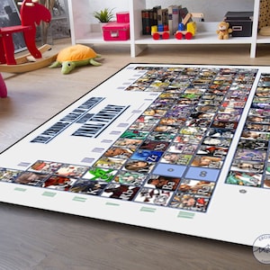 Final Fantasy Periodic Table Rug: Modern Gamer Room Decor - Etsy
