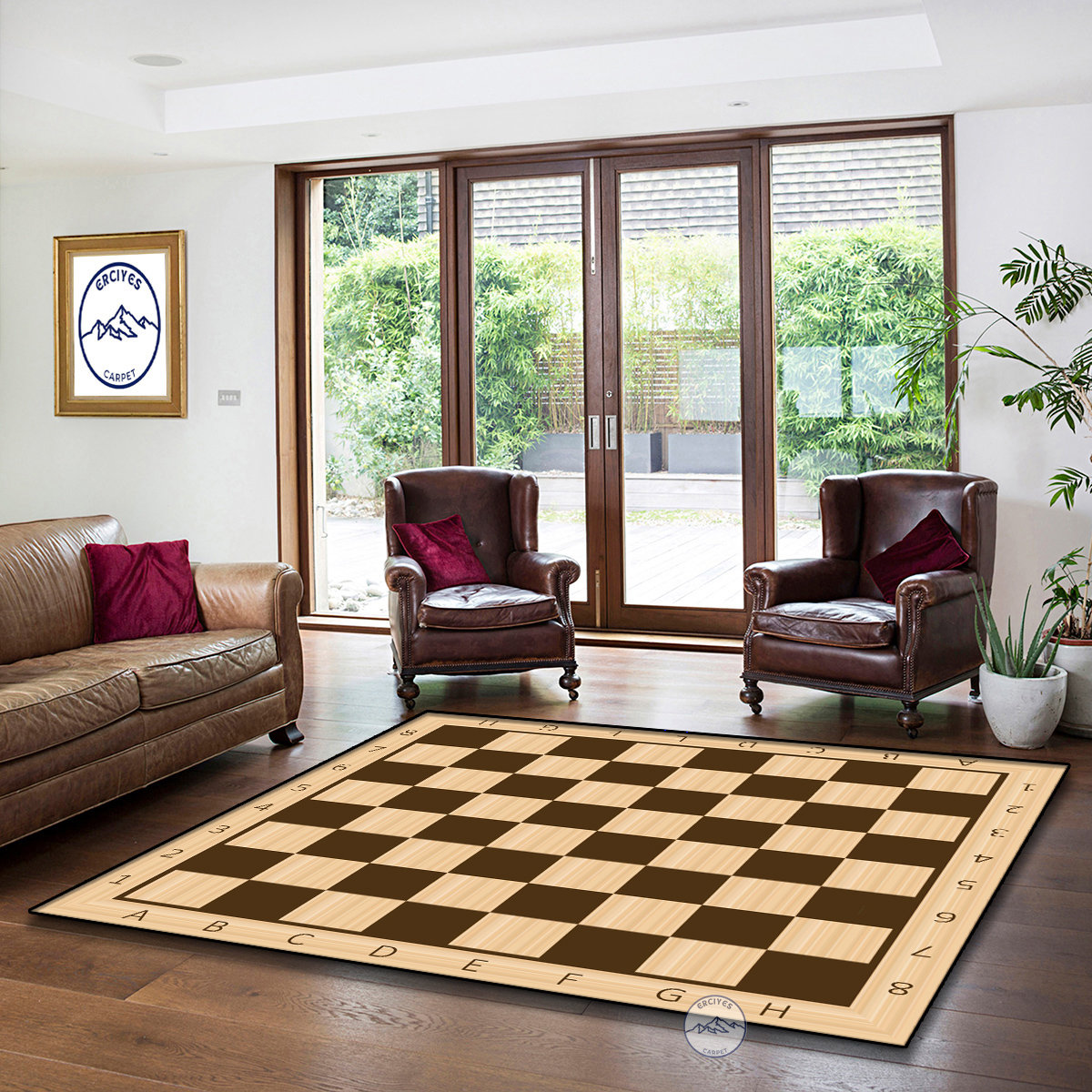 Chess Board Rug, Game Rug, Chess Rug, Mind Game Rug, Style Rug, Digital ...