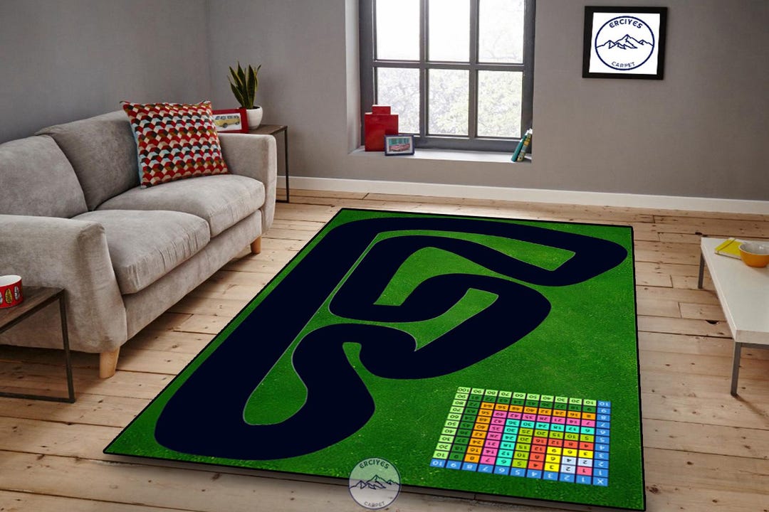 Race Rug, Race Track Rug, Multiplication Table Rug, Speedway Rug ...