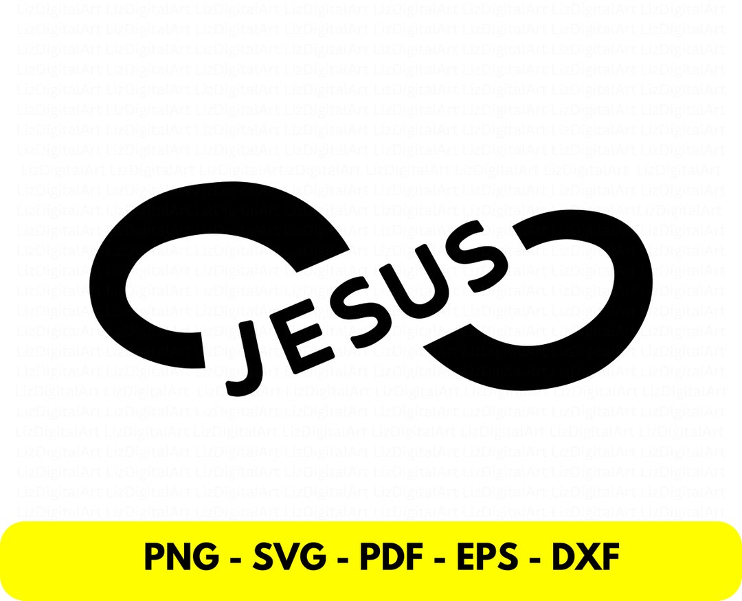 Jesus and Infinity Symbol, Jesus Infinity Svg, Christian Svg, Jesus Svg ...