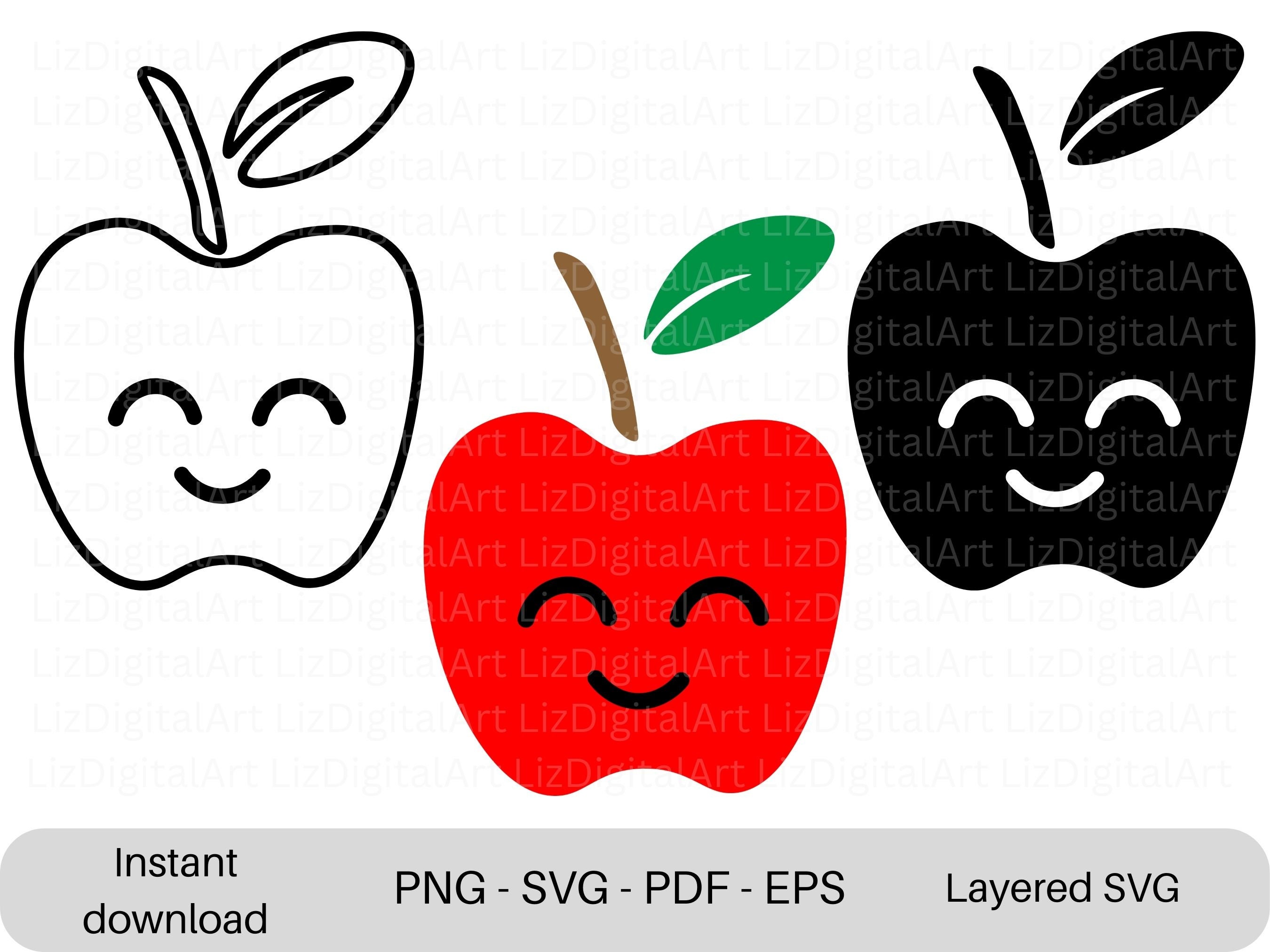 Teacher Svg, Apple Svg, Layered Cut File, Apple Clipart, Teacher Clip ...