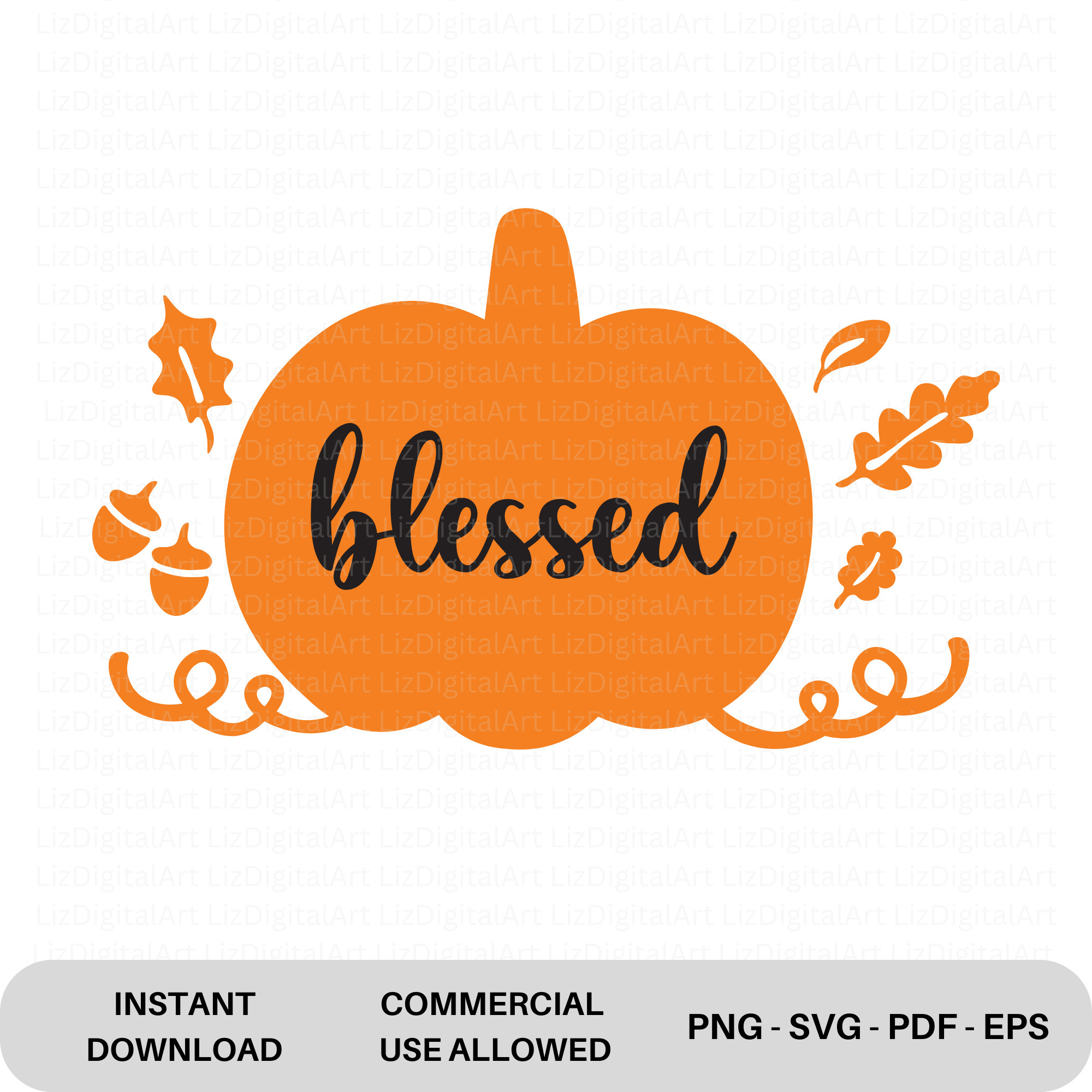 Blessed Pumpkin Svg Blessed Svg Thanksgiving Svg Christian - Etsy