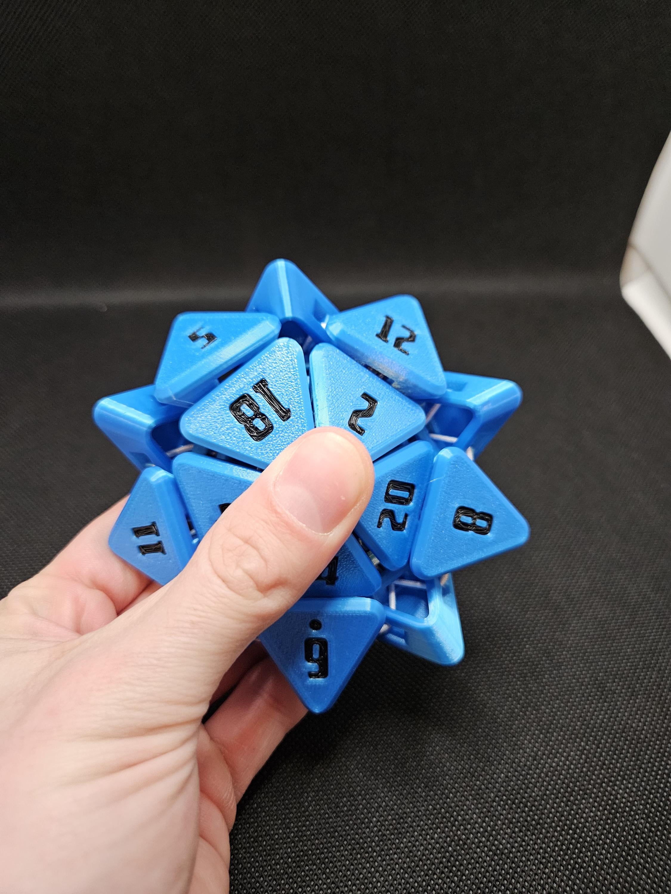 Large Squishable D20 Fidget Dice: 3D Printed Sensory Desk Toy - Etsy