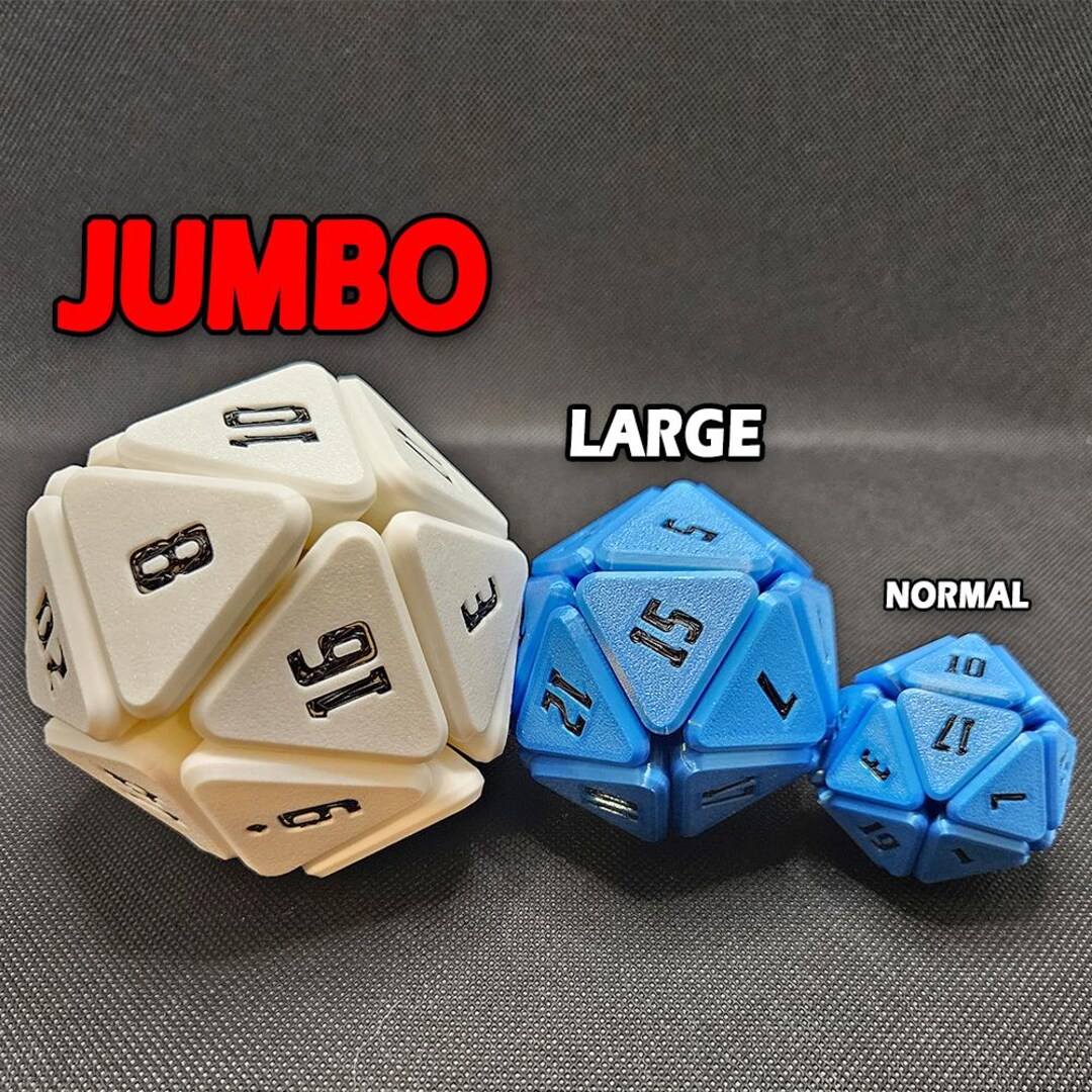 Squishable JUMBO D20 - Fidget Dice | Squishy Dice | Dice for D&D | Fidget Toy | Desk Toy | 3D ...