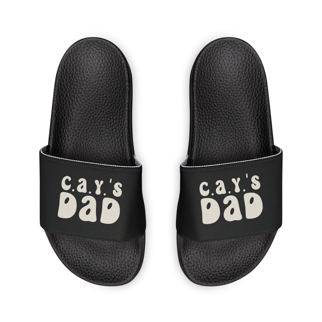 Retro Font Dad Slide Sandals | Retro Slides | Customizable Slides ...