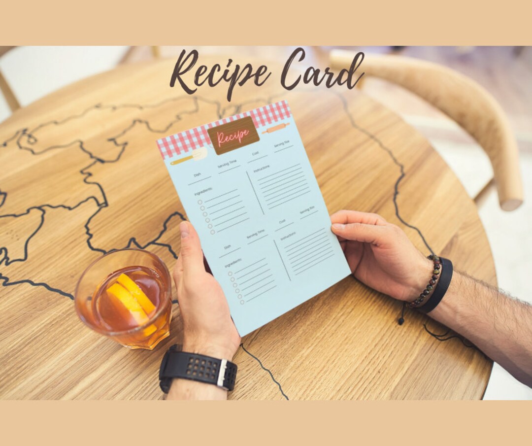 Digital/printable Recipe Card - Etsy