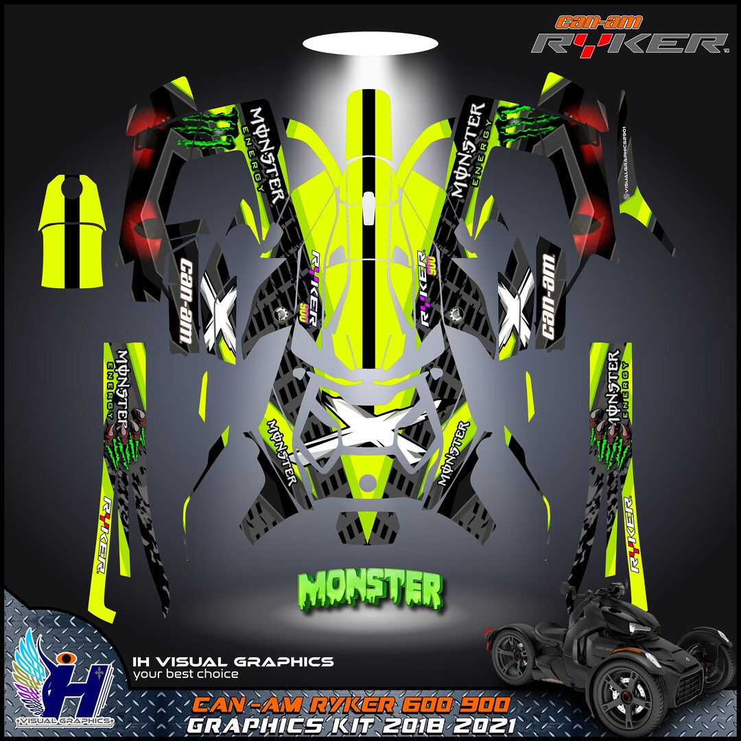 Can Am RYKER 600 900 Graphic Kit 2018 2019 2020 2021 2022 Wrap - Etsy