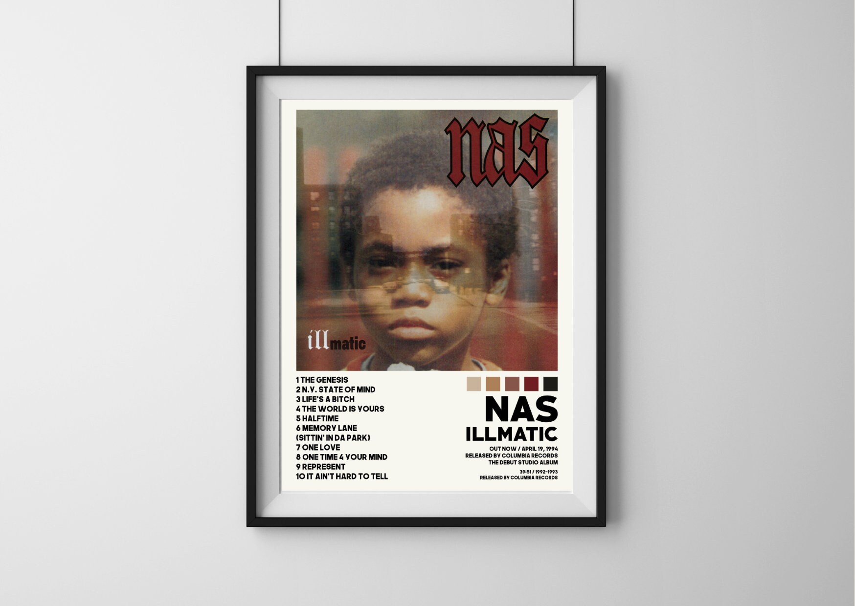 Nas - Illmatic - Album Poster - Etsy