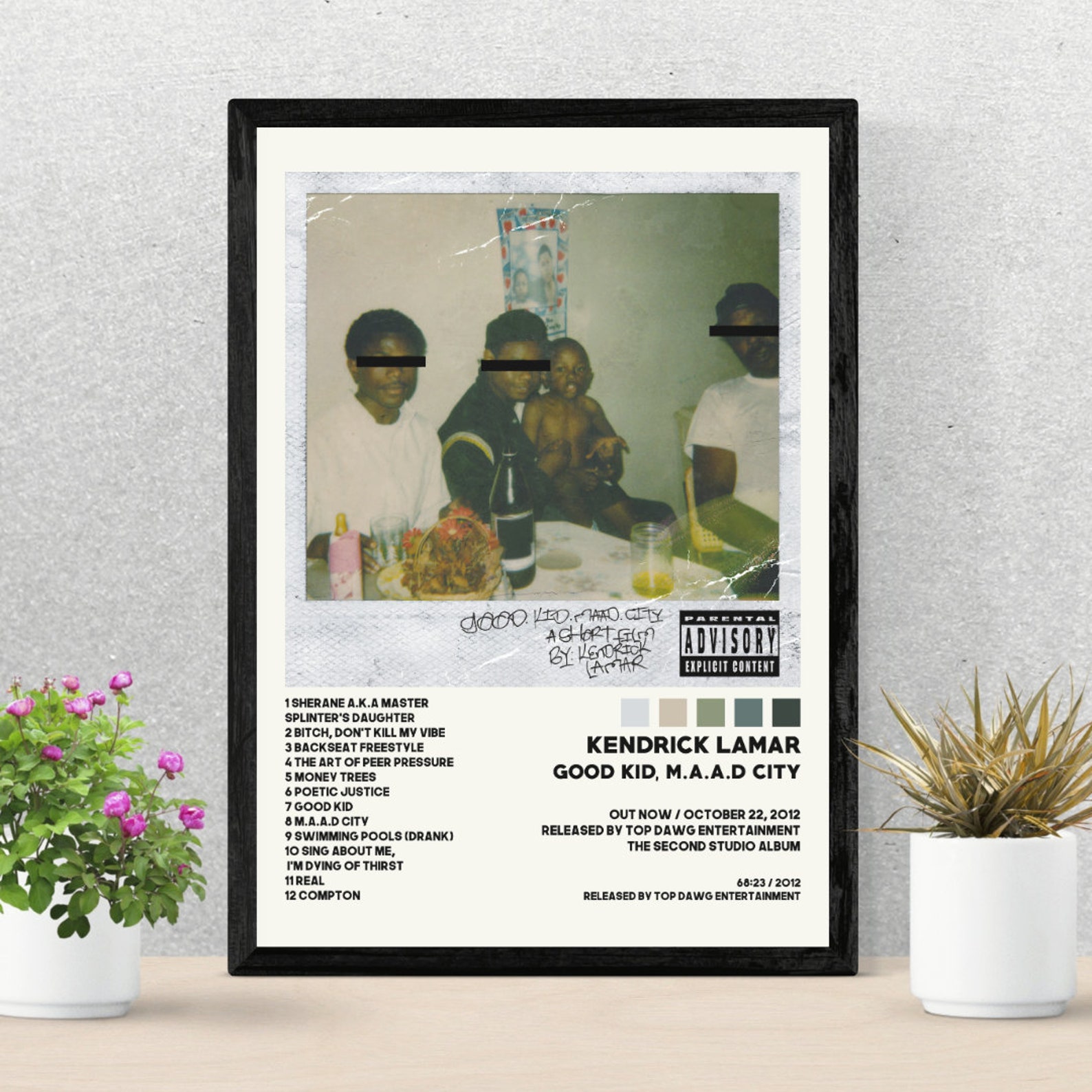 Kendrick Lamar - Good Kid M.a.a.d City - Album Poster - Etsy