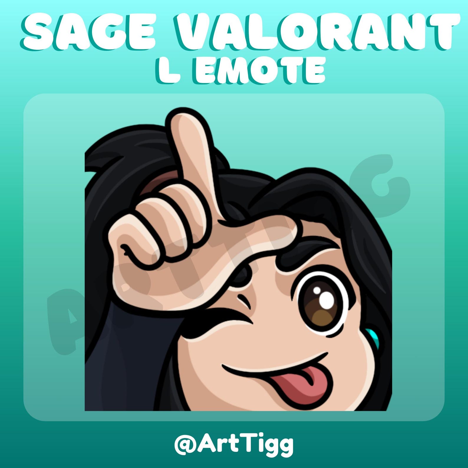 Valorant Sage L Emote 1 Twitch Discord Youtube Kick Streaming Val ...
