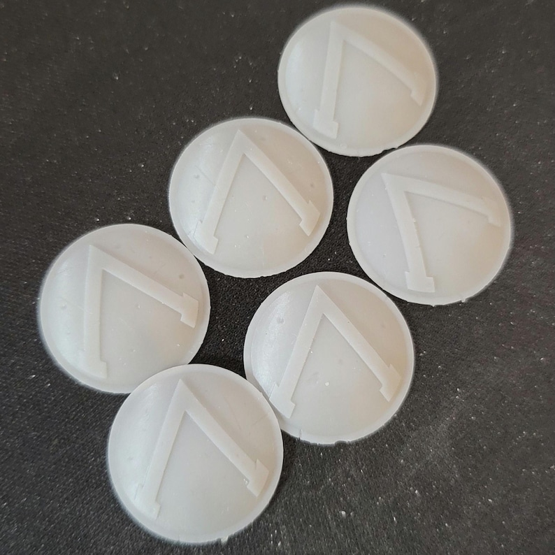 10 Spartan Style Shields With Lambda Symbol for 28/32mm Scale Wargaming ...