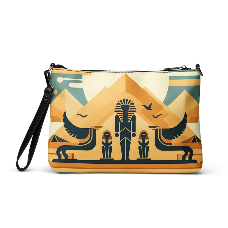 Egyptian Purse Crossbody Bag Egypt Design Pocketbook Women's Faux ...