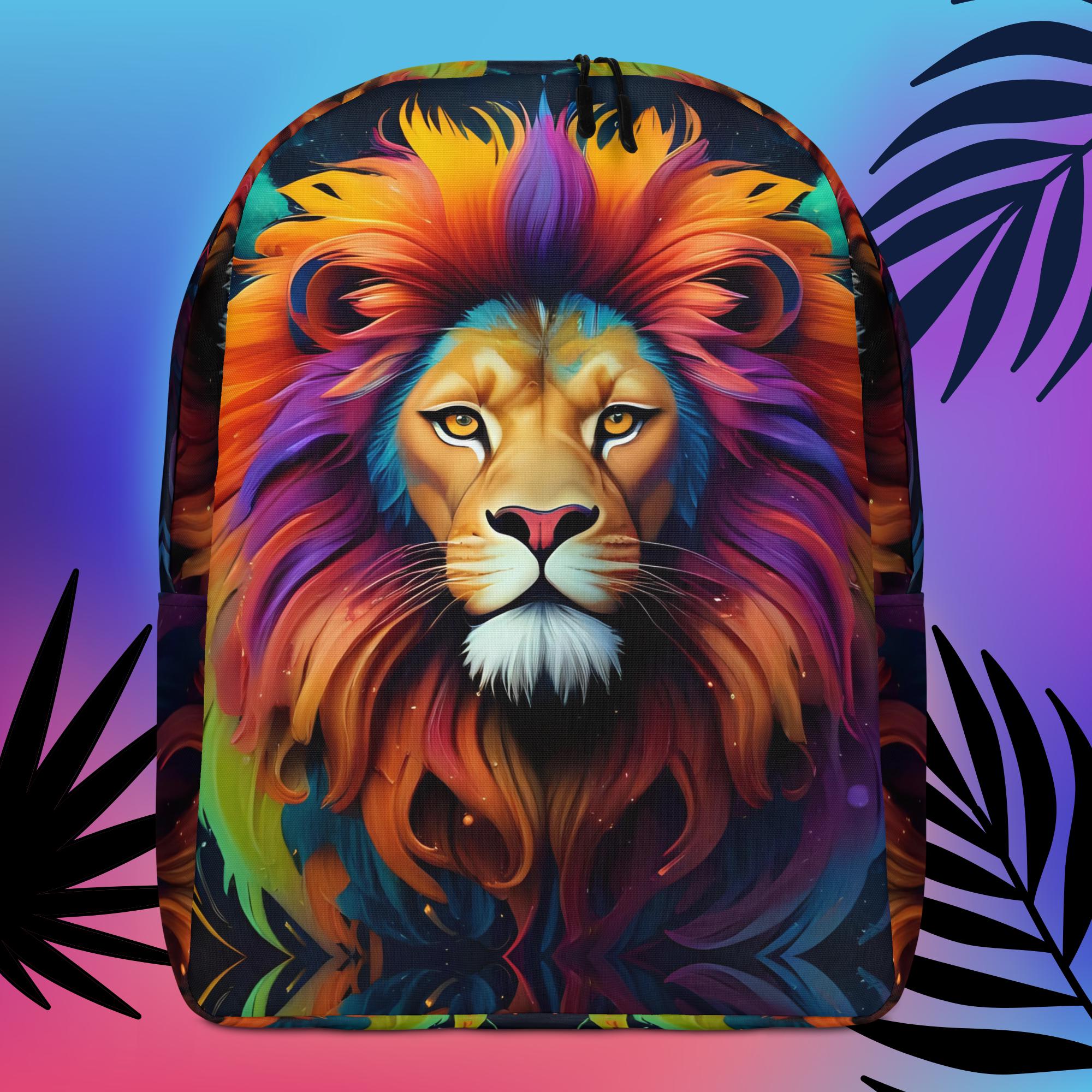 Lion Backpack Men's Ransack Girls Cat Bookbag Women's Travel Bag ...