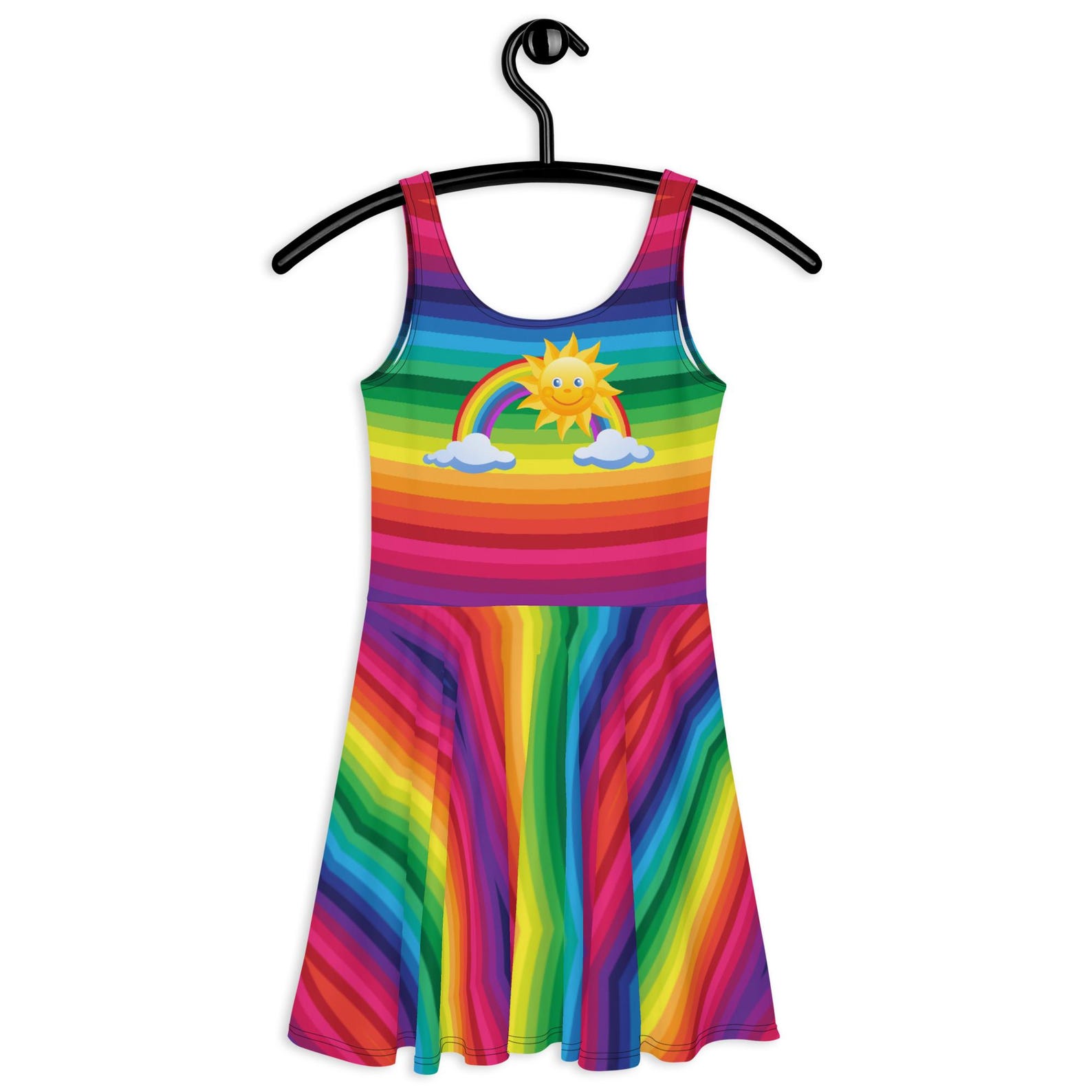 Rainbow LGBTQ Dress Skater Pride Outfit Colorful Summer Fashion Sunny ...