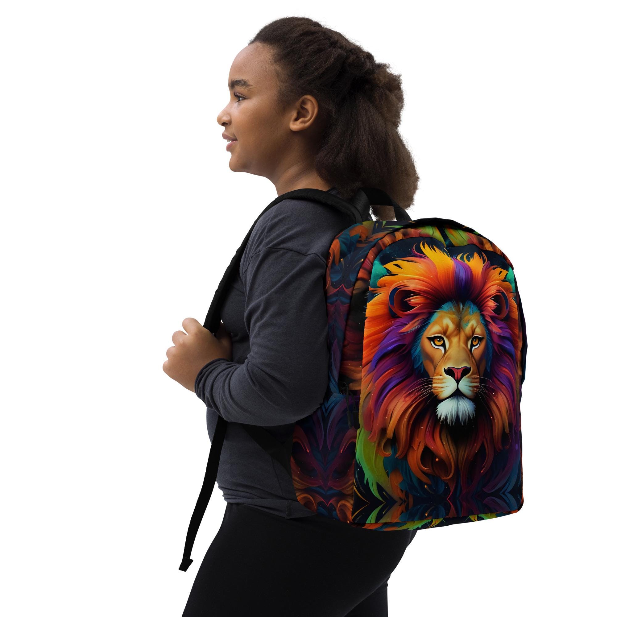 Lion Backpack Men's Ransack Girls Cat Bookbag Women's Travel Bag ...
