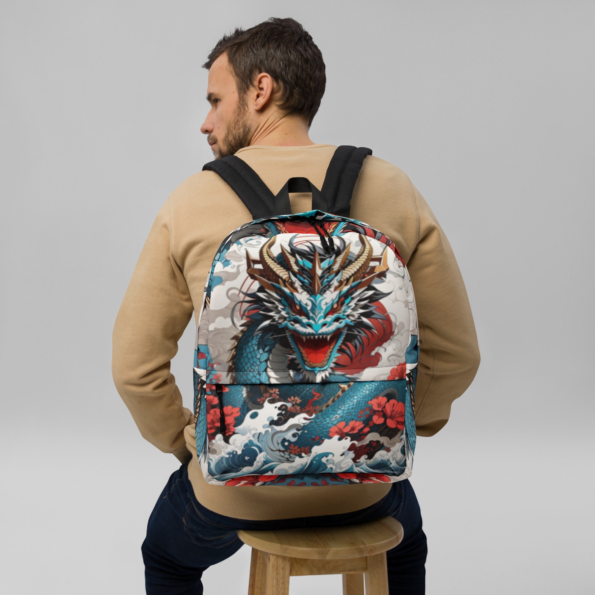 Fierce Dragon Backpack Girls Boys School Bookbag Men Women - Etsy