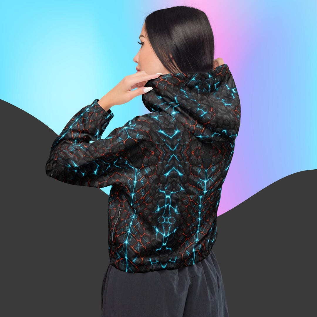 Dragon Scales Jacket Armor Design Coat Cropped Windbreaker Women's ...