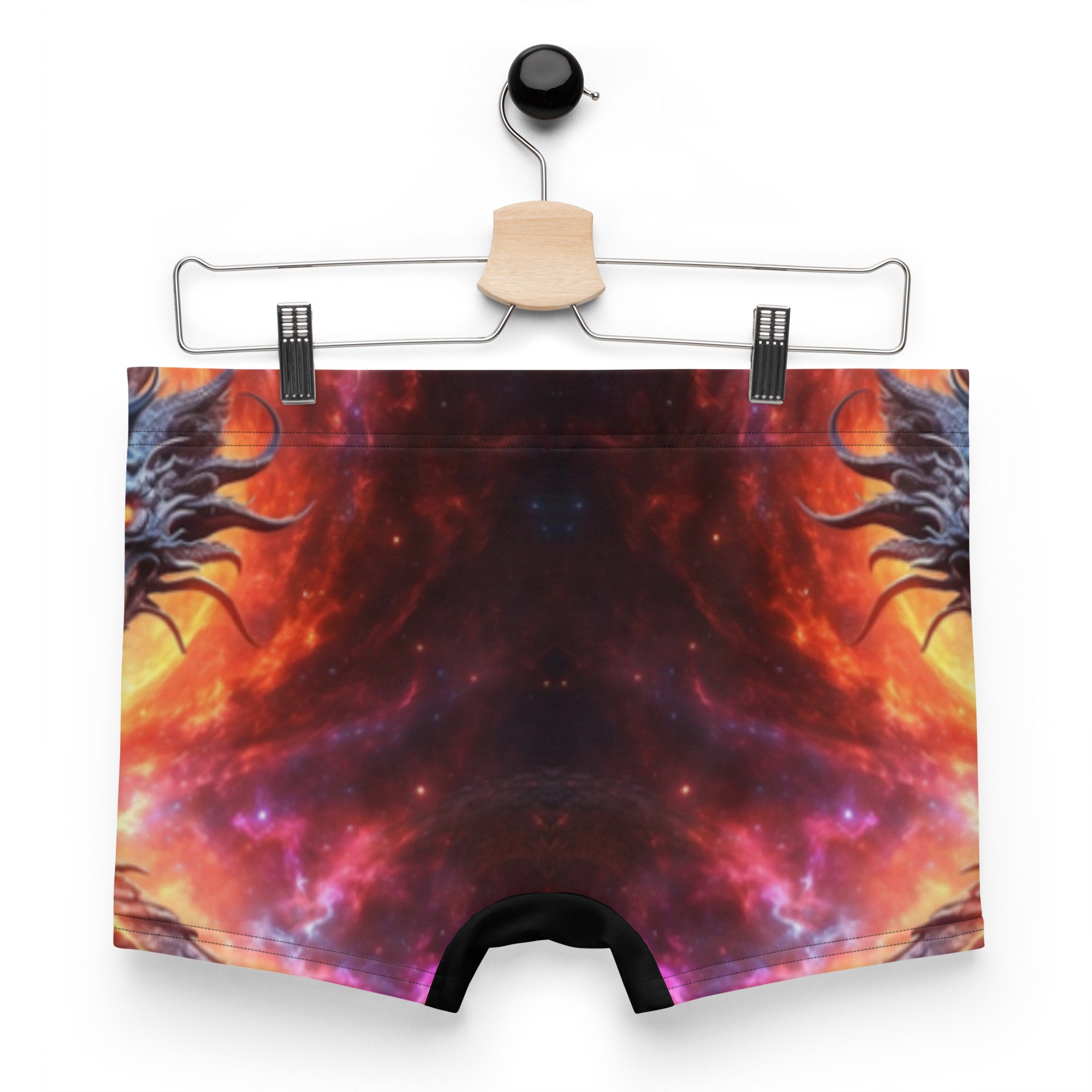 Men Dragon Underwear Fire Boxer Briefs Gift for Him Undershorts Husband ...