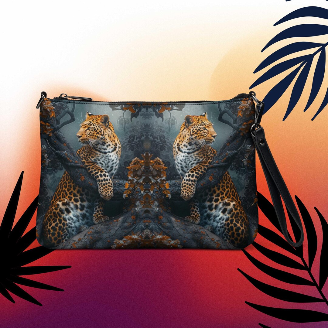 Leopards Purse Crossbody Bag Shoulder Bags Kitty Faux Leather Purses ...