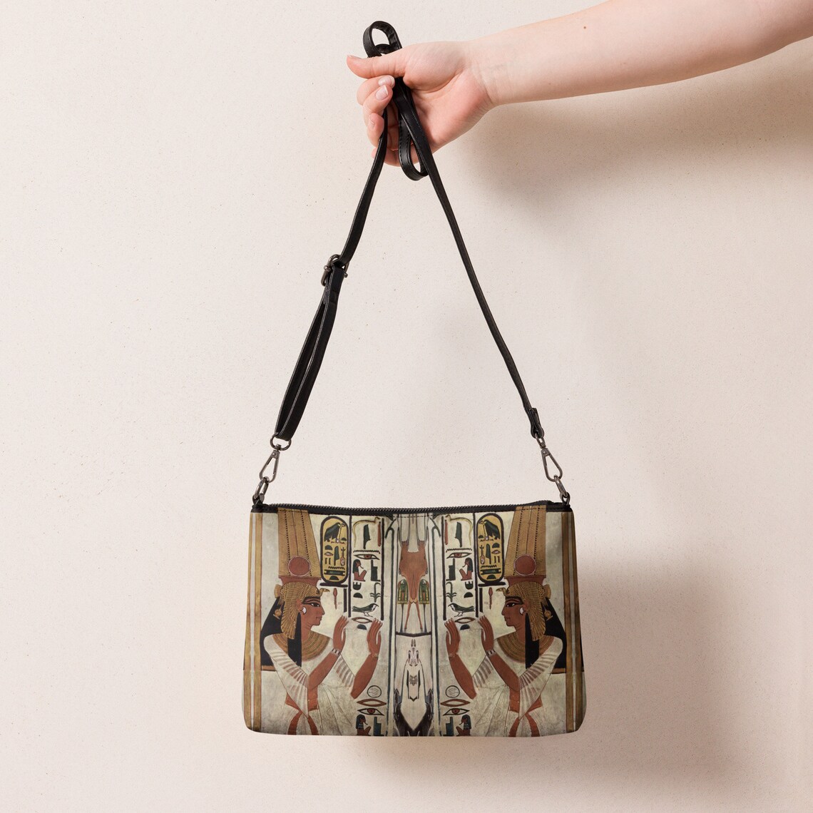 Queen Cleopatra Purse, Egyptian Crossbody Bag, Women's Egypt Purses ...