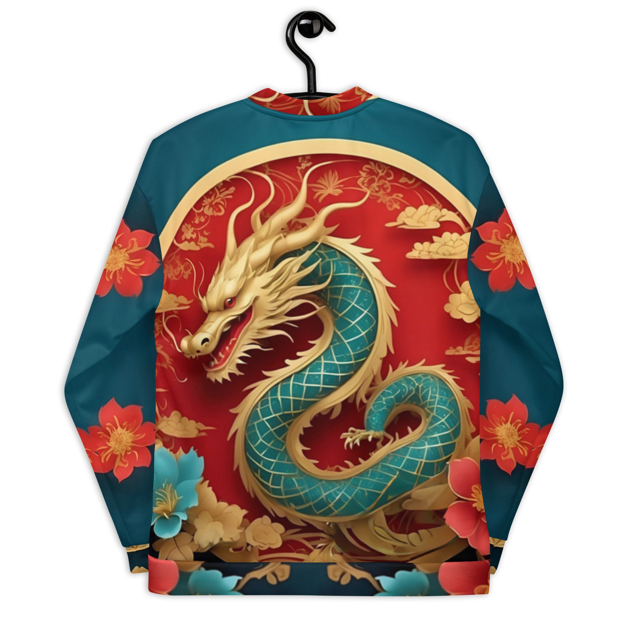 Dragon Jacket Coat Women's Bomber Jackets Mystical Design Coats With ...