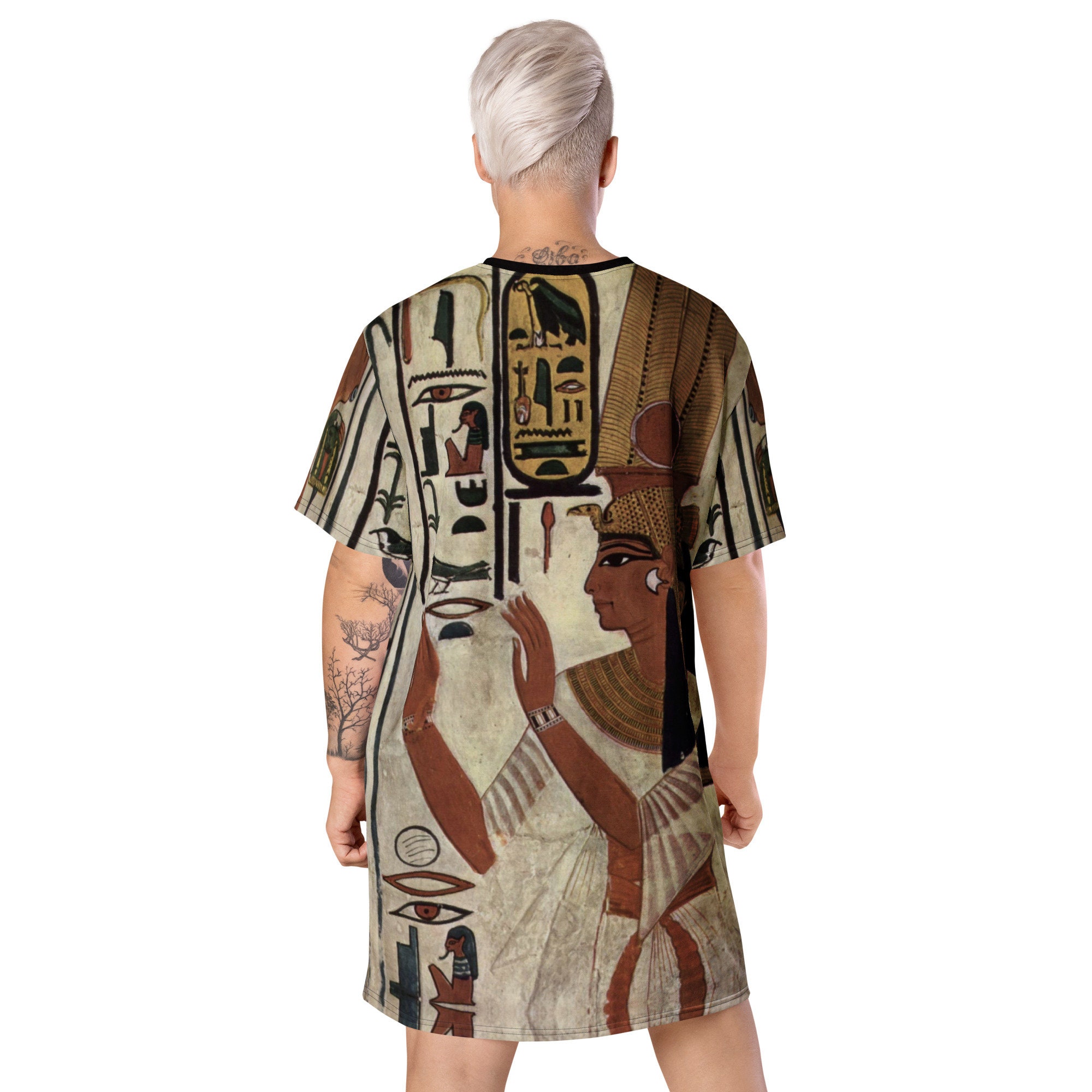 Egypt Queen Nightgown Pajamas Egyptian T-shirt Pajama Dress - Etsy