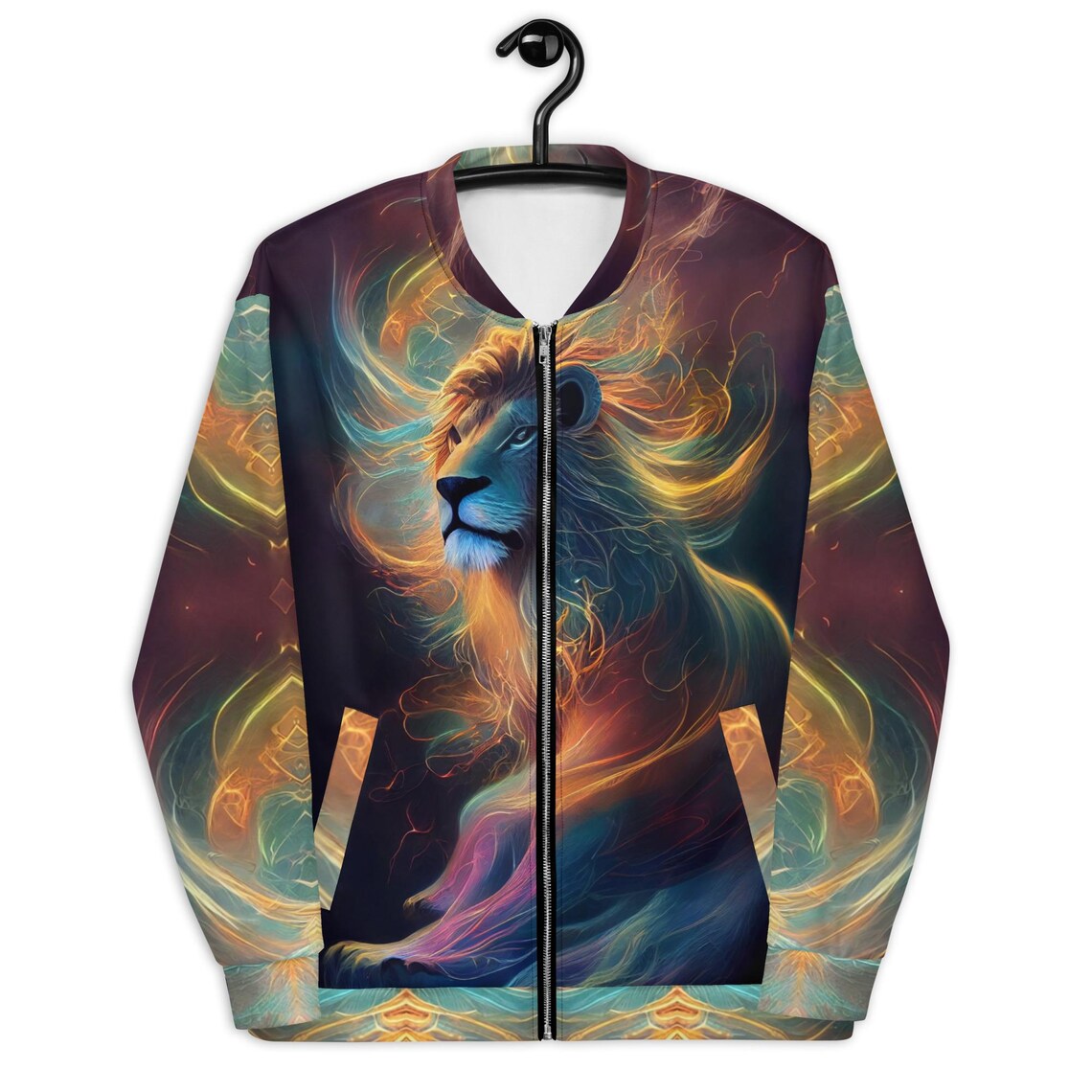 Women's Lion Jacket Kitty Cat Bomber Jackets Lightweight Winter Feline ...