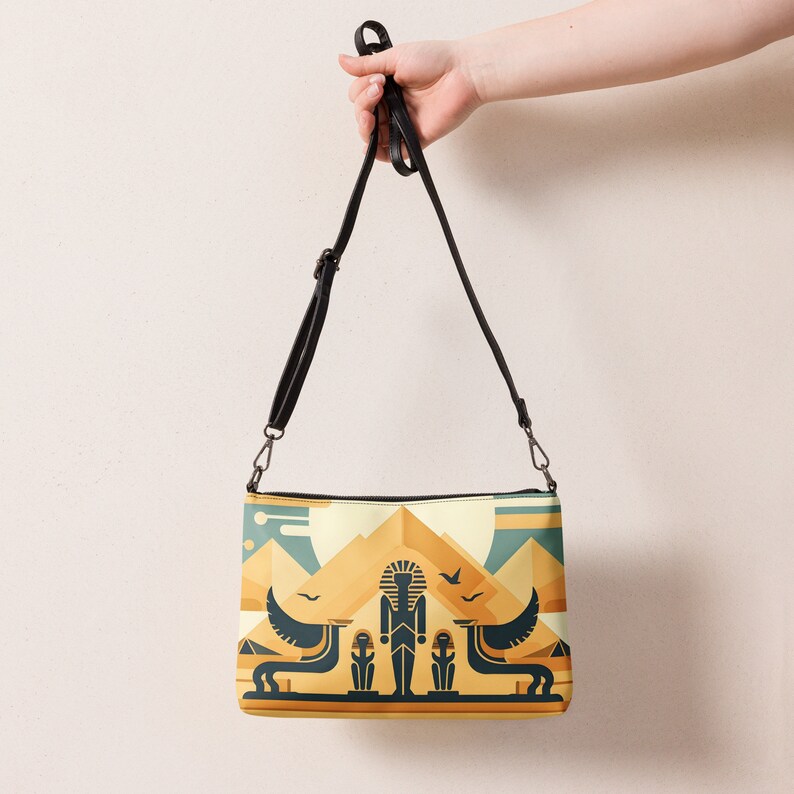 Egyptian Purse Crossbody Bag Egypt Design Pocketbook Women's Faux ...