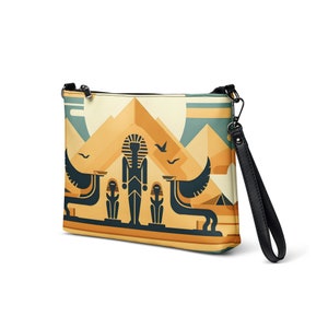 Egyptian Purse Crossbody Bag Egypt Design Pocketbook Women's Faux ...