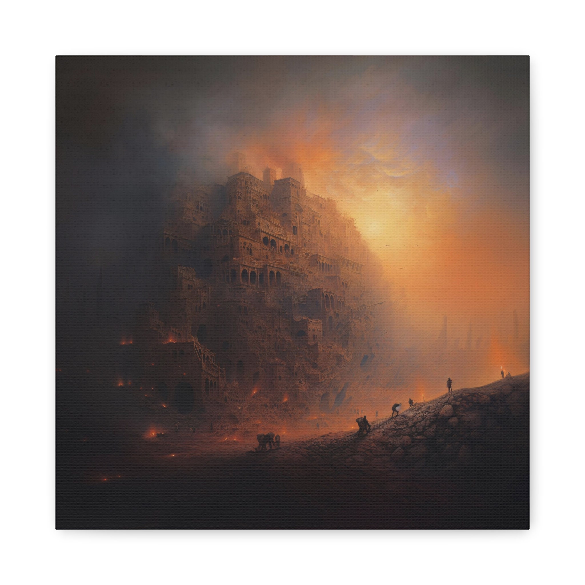 Hellish Print Canvas Modern Wall Art Print Matte Finish - Etsy