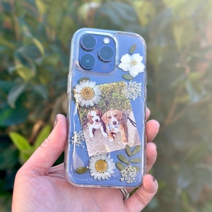 Custom Photo Phone Case Pressed Flower Phone Case Unique Phone Case ...