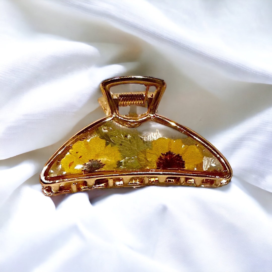 Resin Claw Clip Resin Hair Clip Flower Claw Clip Flower - Etsy