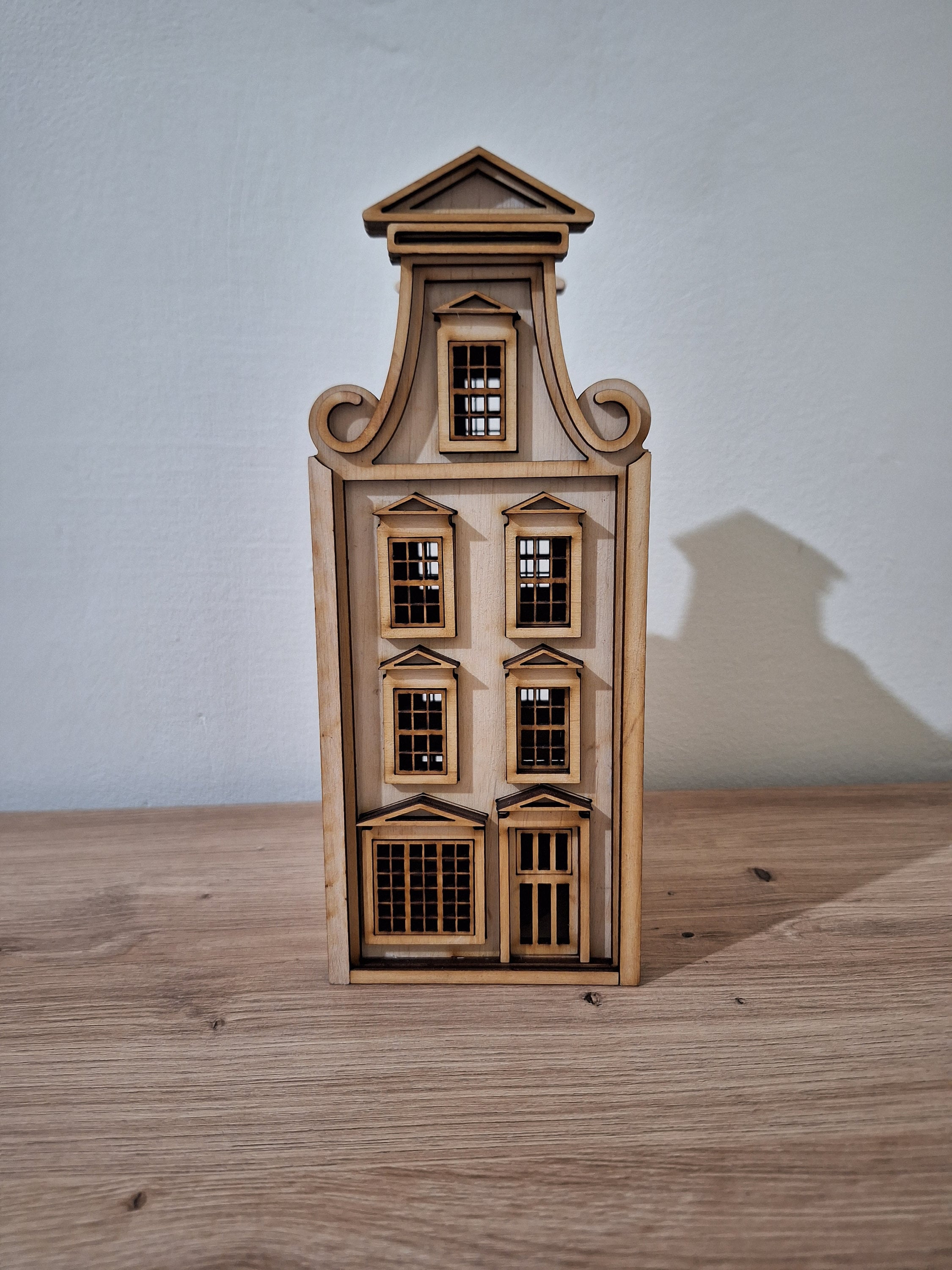 Amsterdam Wooden House - Craft, Miniature, DIY Kit - Etsy