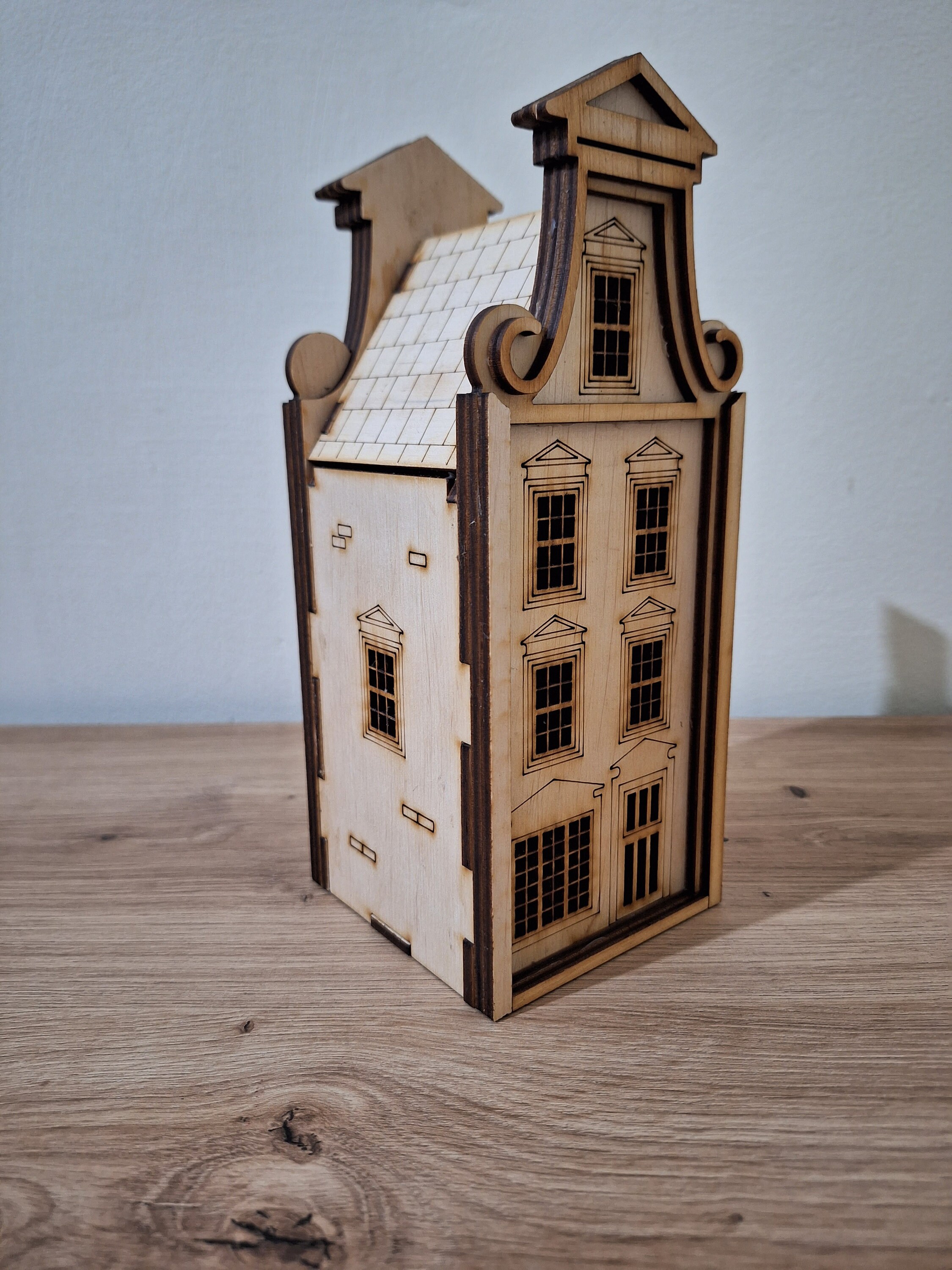 Amsterdam Wooden House - Craft, Miniature, DIY Kit - Etsy