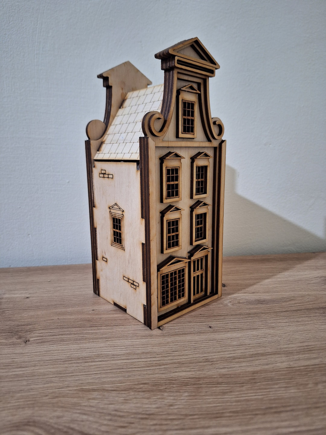 Amsterdam Wooden House - Craft, Miniature, DIY Kit - Etsy