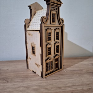 Amsterdam Wooden House - Craft, Miniature, DIY Kit - Etsy