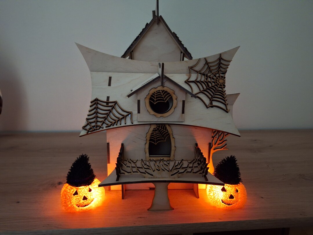 Haunted House Miniature, Halloween Miniature, DIY Kit, - Etsy