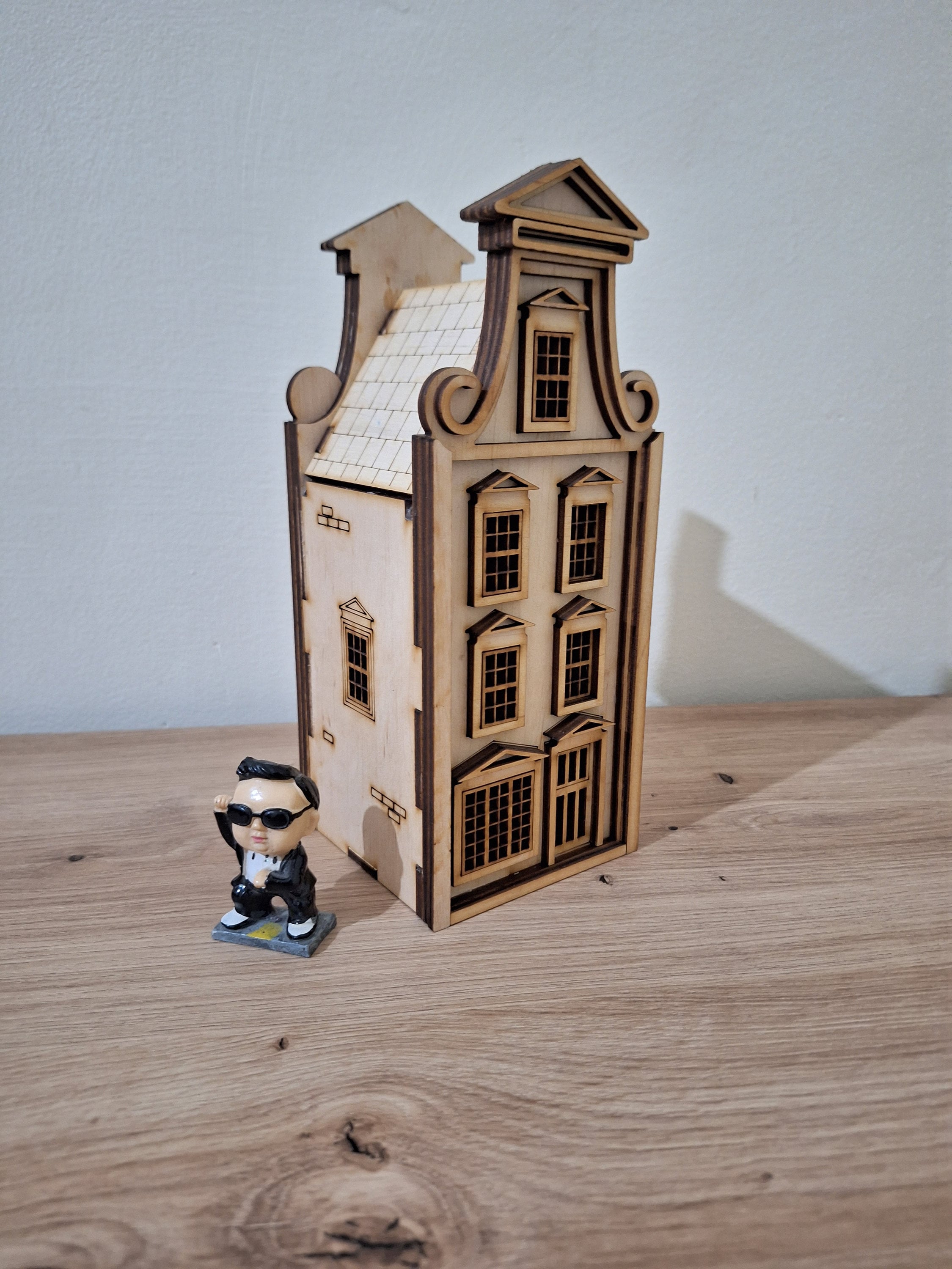 Amsterdam Wooden House - Craft, Miniature, DIY Kit - Etsy