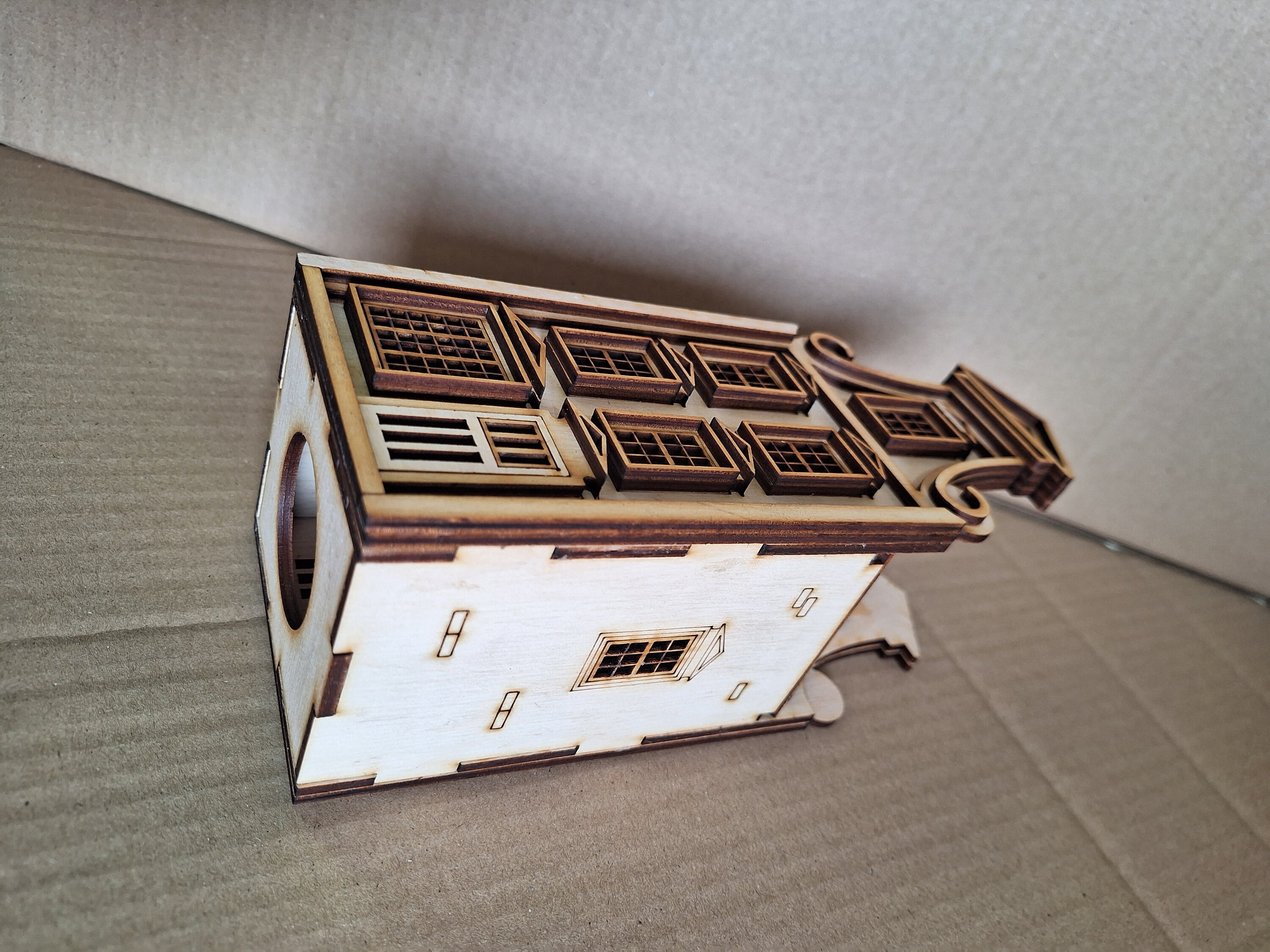 Amsterdam Wooden House - Craft, Miniature, DIY Kit - Etsy