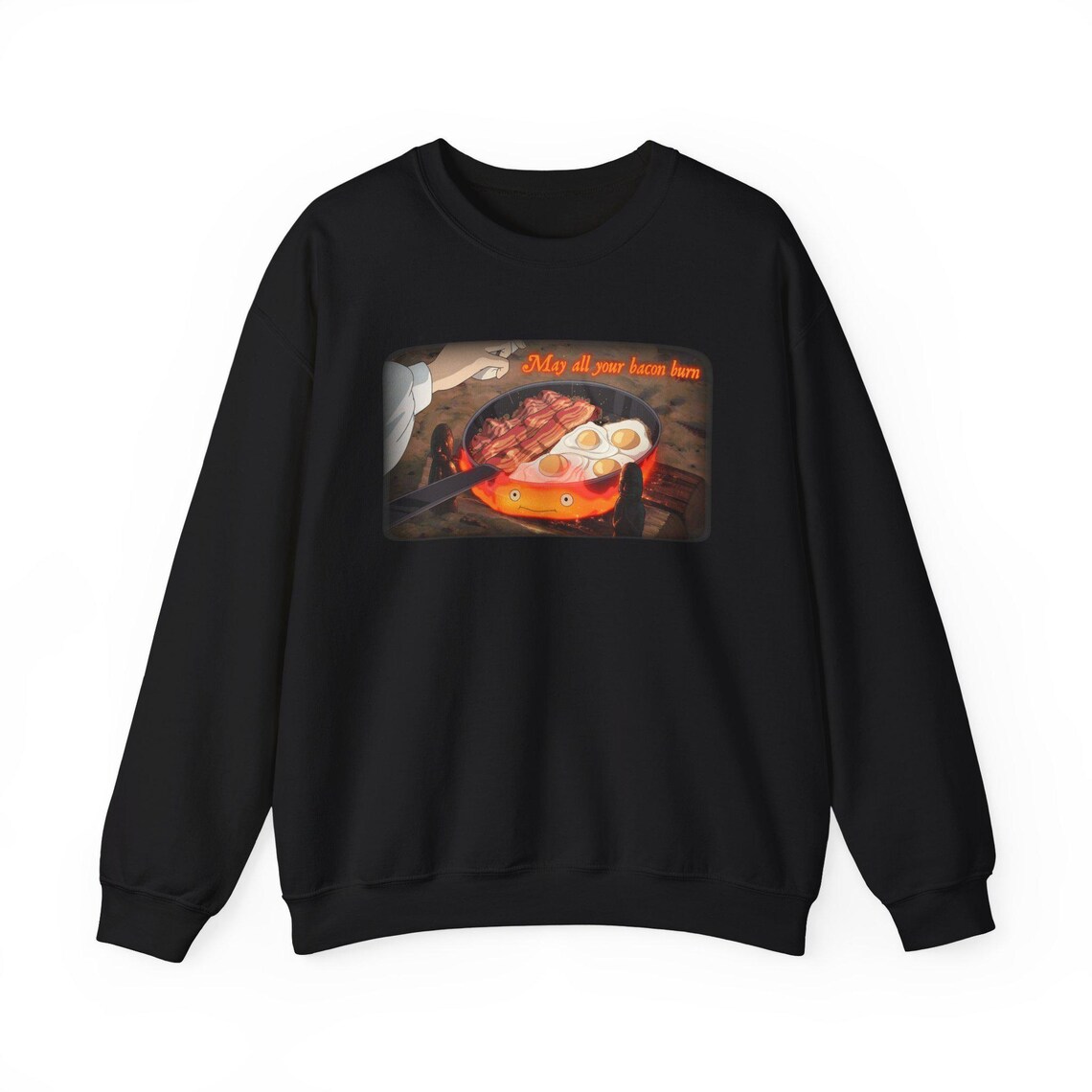 Calcifer Howls Moving Castle Unisex Crewneck Sweatshirt Breakfast May ...