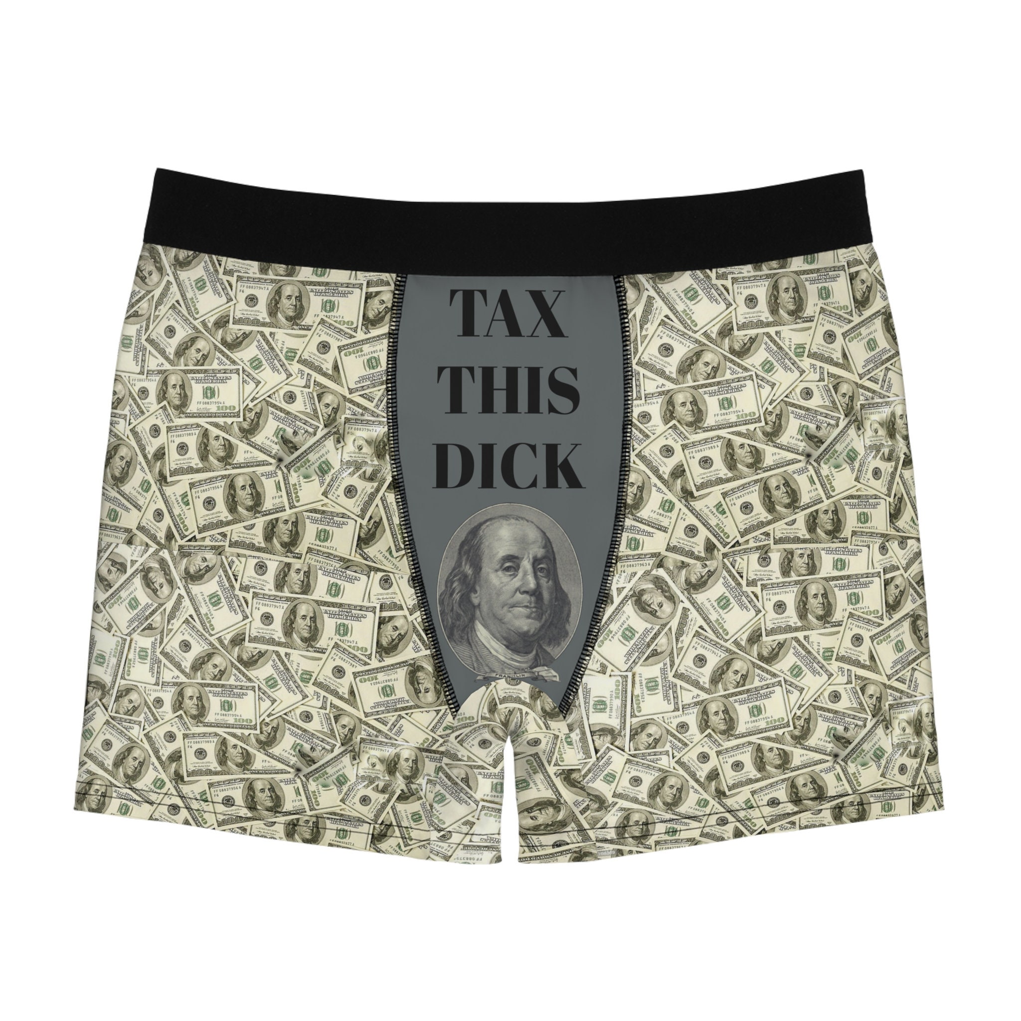 Benjamin Franklin "tax This D!ck" Boxers Funny Men's Boxer Briefs USA ...