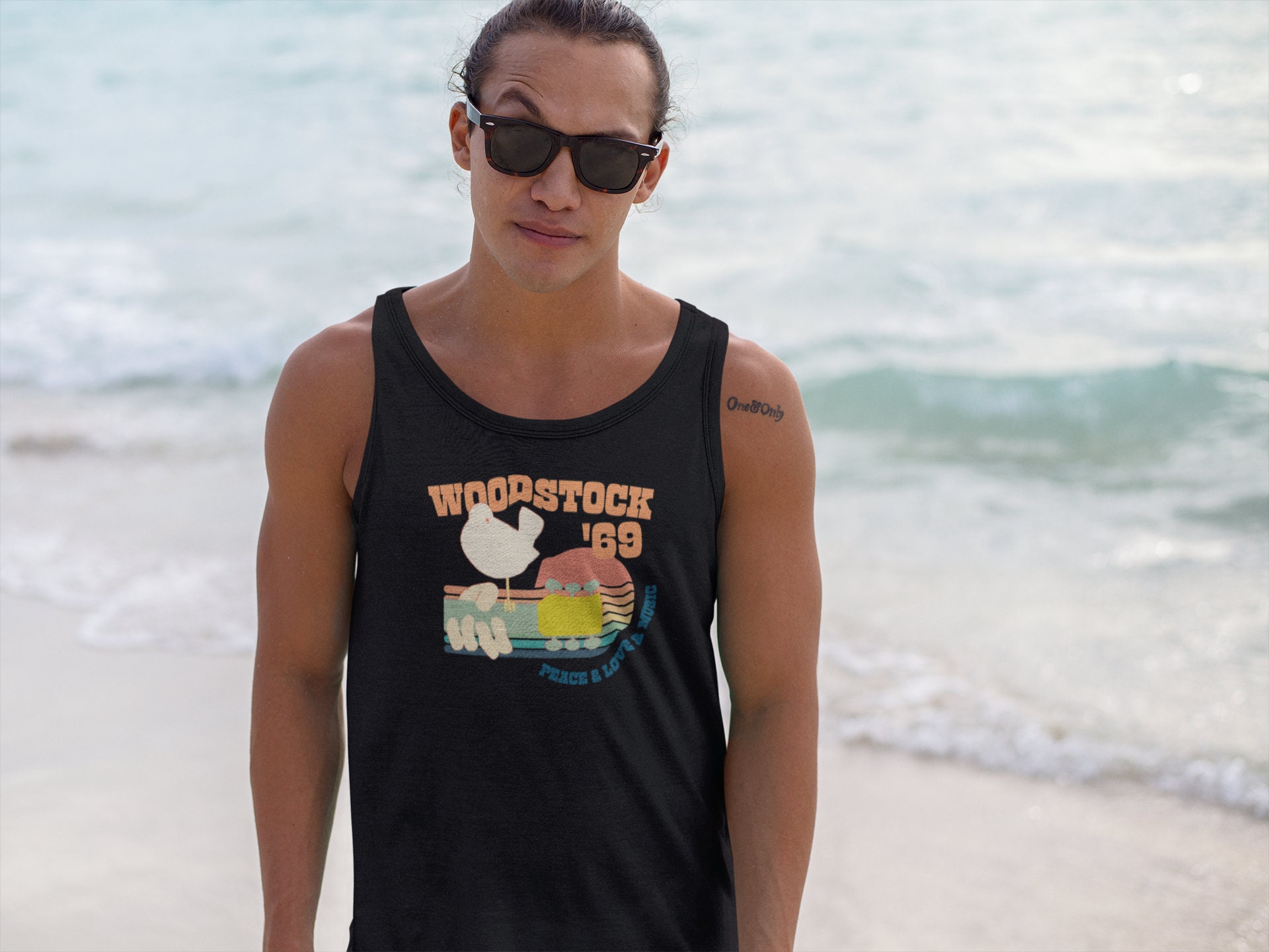 Woodstock 99 Tank Top Woodstock Shirt Unisex Mens Women Retro Colorful Woodstock '69 Festival ...