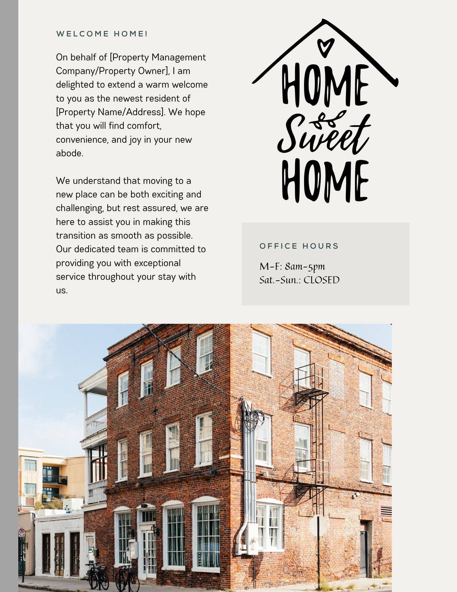 Editable Tenant Welcome Packet: Landlord Move-in Guide (digital ...