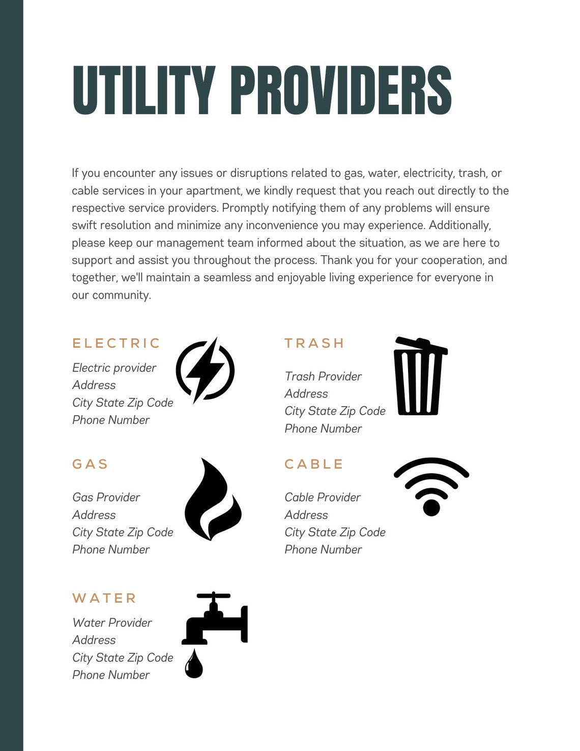 Tenant Welcome Packet: Landlord Move-in Guide (canva Template) - Etsy