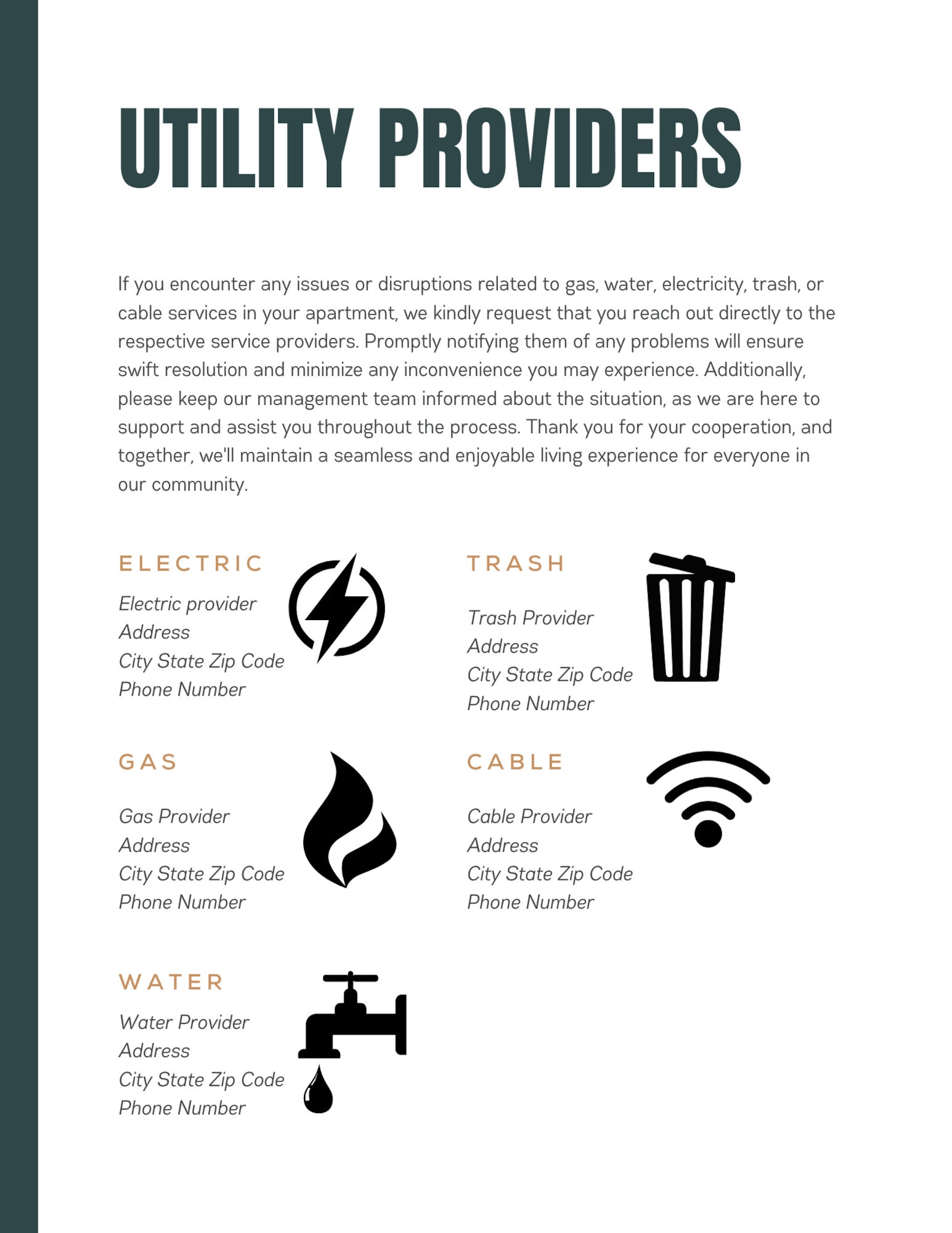 Tenant Welcome Packet: Landlord Move-in Guide (canva Template) - Etsy